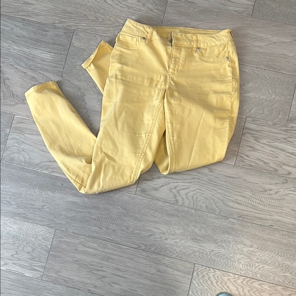 Jeans | Yellow Skinny Jeans With Tapered Legs | Poshmark